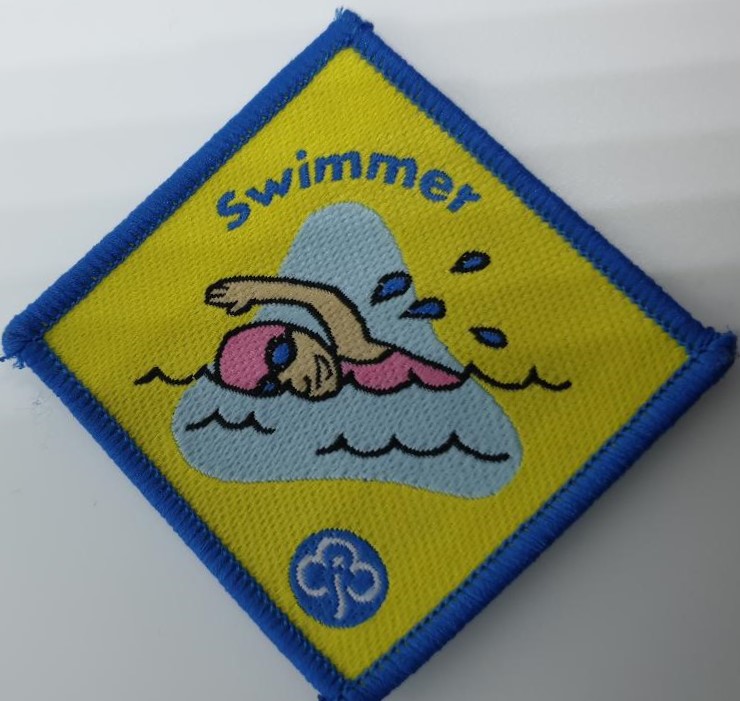 Brownie – Swimmer – Leslie's Guiding Badge History