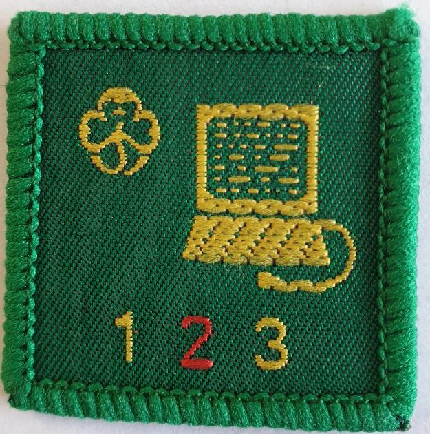 Staged – Computer – Leslie's Guiding Badge History