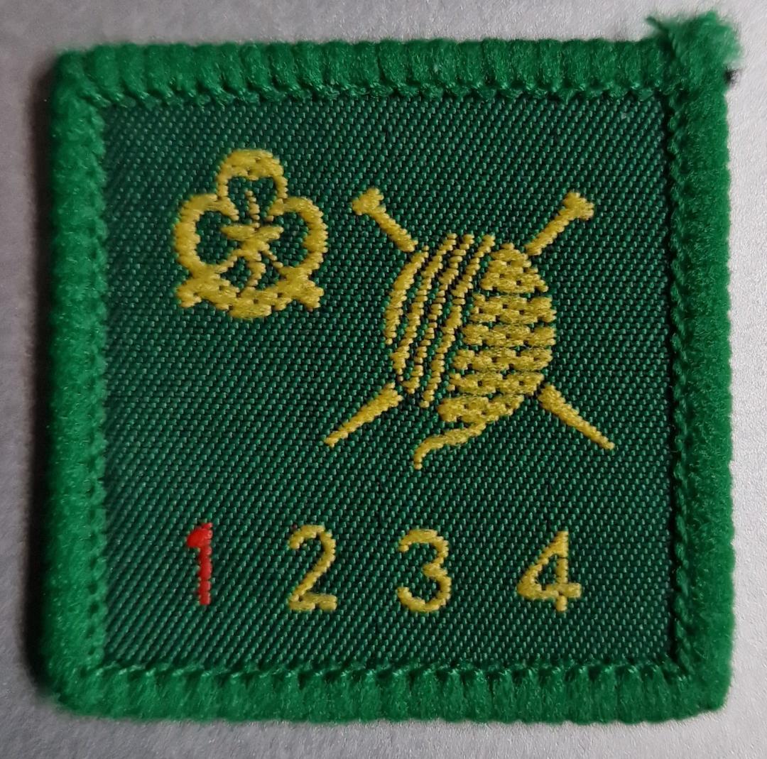 Staged – Knitter – Leslie's Guiding Badge History